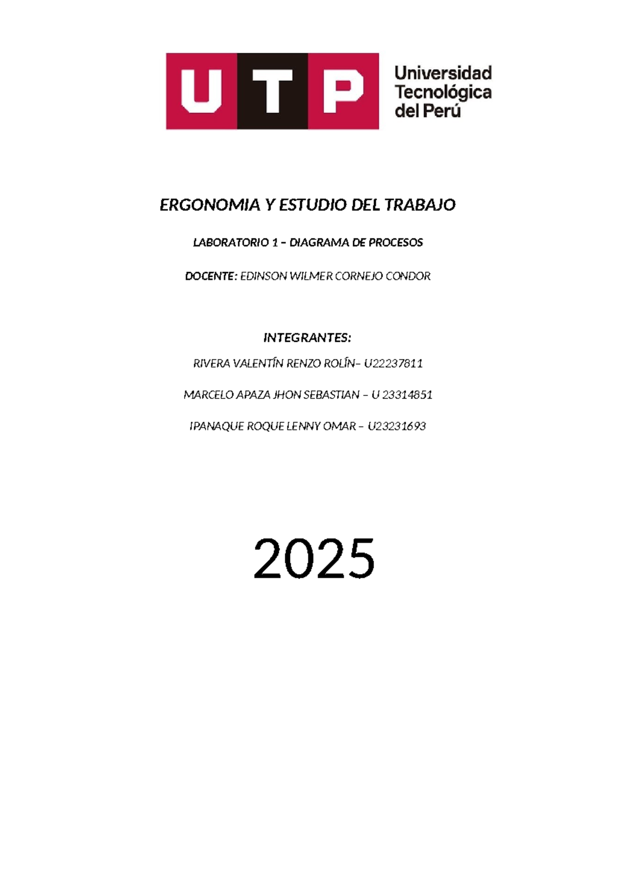 ERG 23314851 - DOP y DAP en Ergonomía y Estudio de Trabajo - Studocu
