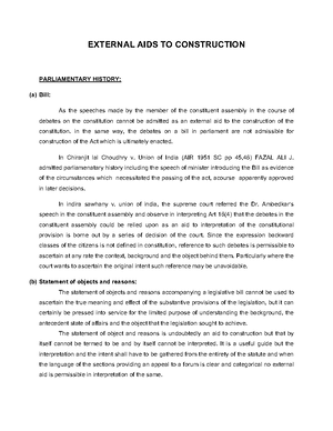 Expiry and Repeal - Class notes - EXPIRY AND REPEAL OF STATUTES Repeal ...