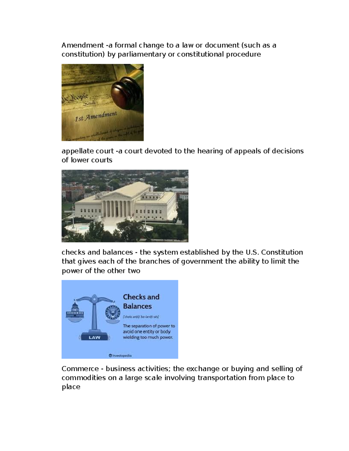 Fundamentals of U.S. Government: Key Terms & Concepts Guide - Studocu