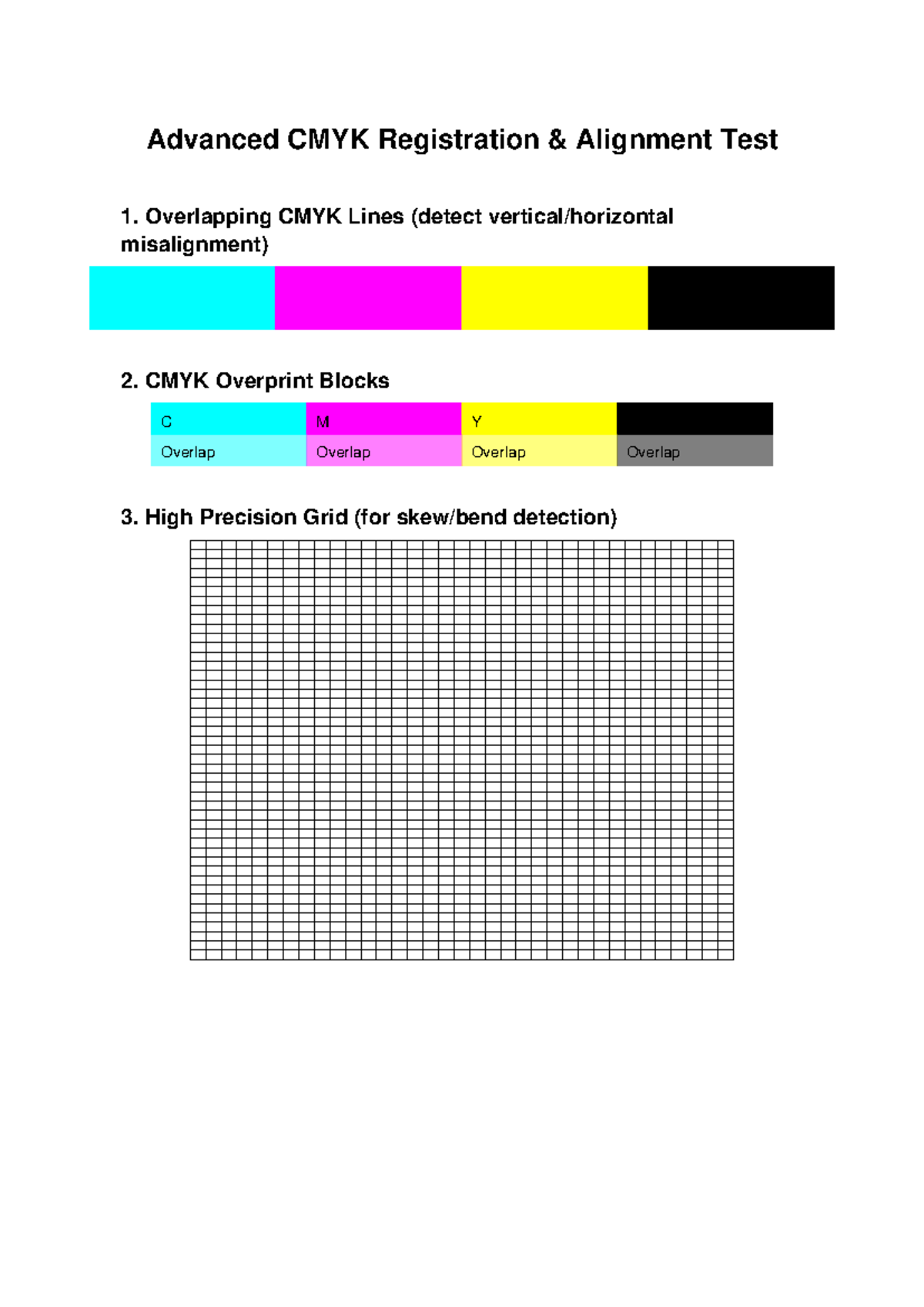 Advanced cmyk alignment test - calendario upc - Advanced CMYK ...