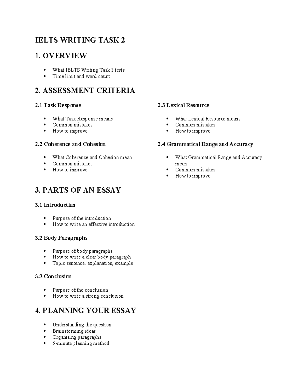 IELTS Writing Task 2: Comprehensive Guide and Tips - Studocu