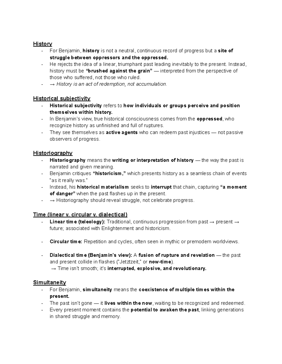 MC 409 Key Terms: Benjamin's Historical Materialism & Journalism ...