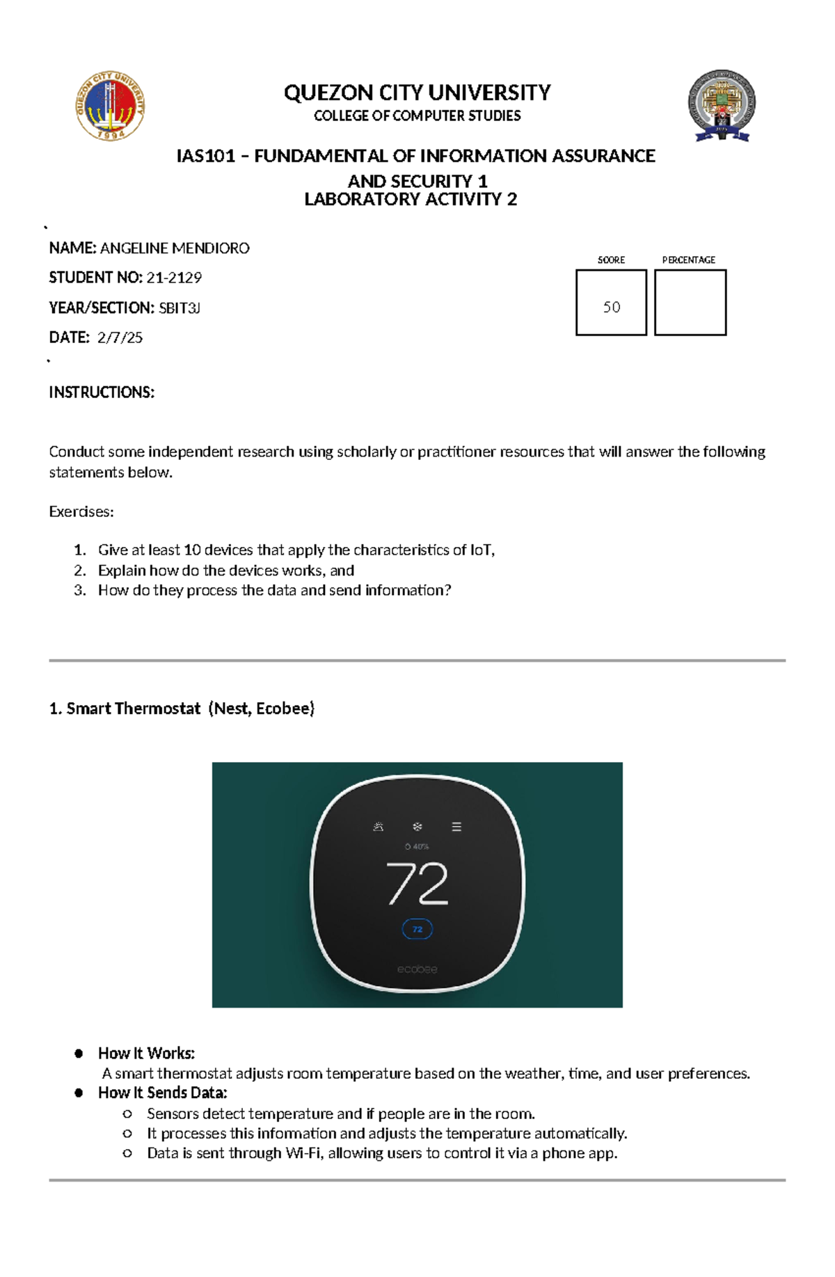 IAS101 Midterm LAB- Activity-2 - COLLEGE OF COMPUTER STUDIES IAS101 ...
