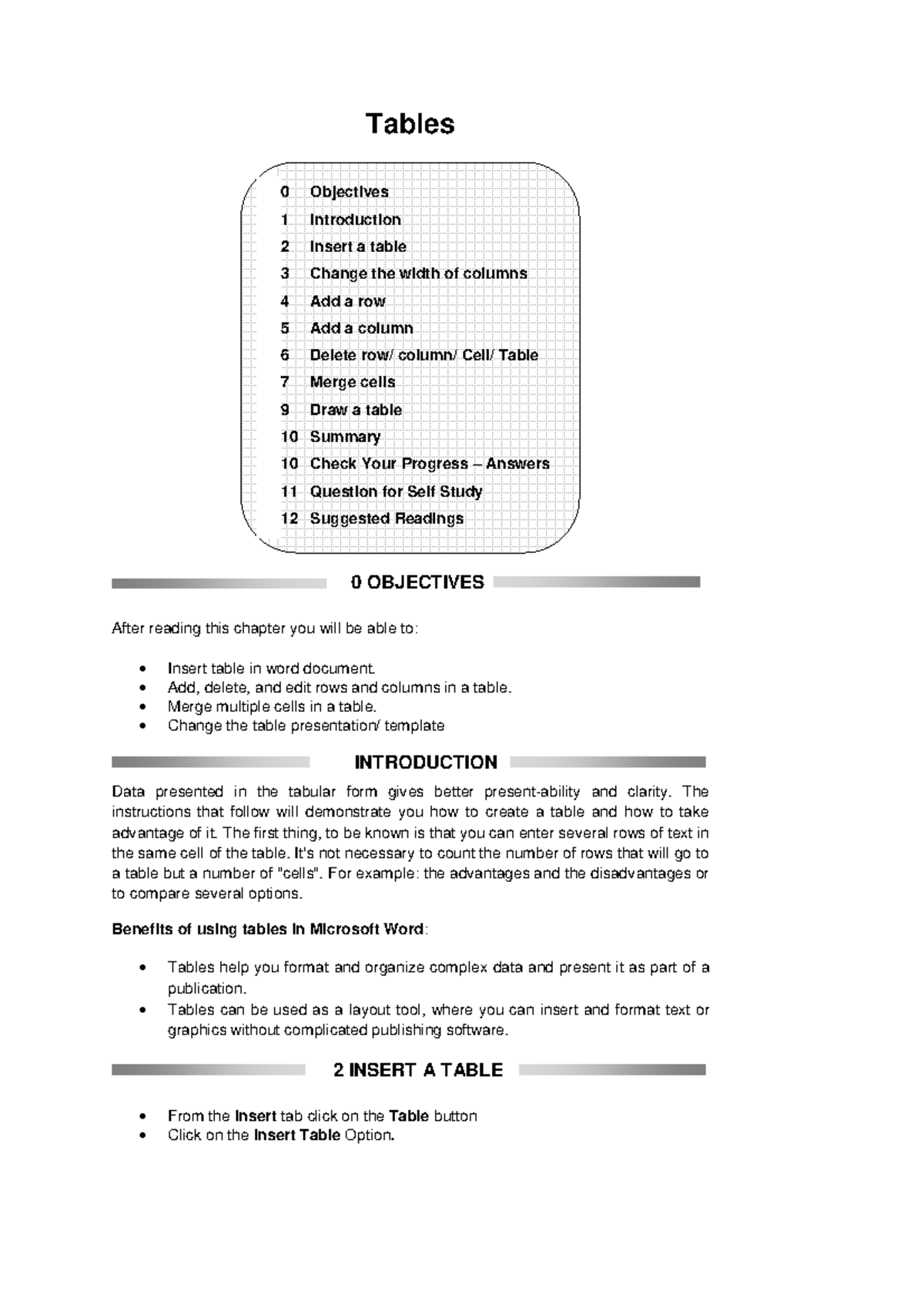 Microsoft Word Table Creation Guide: Inserting, Editing, and Deleting ...