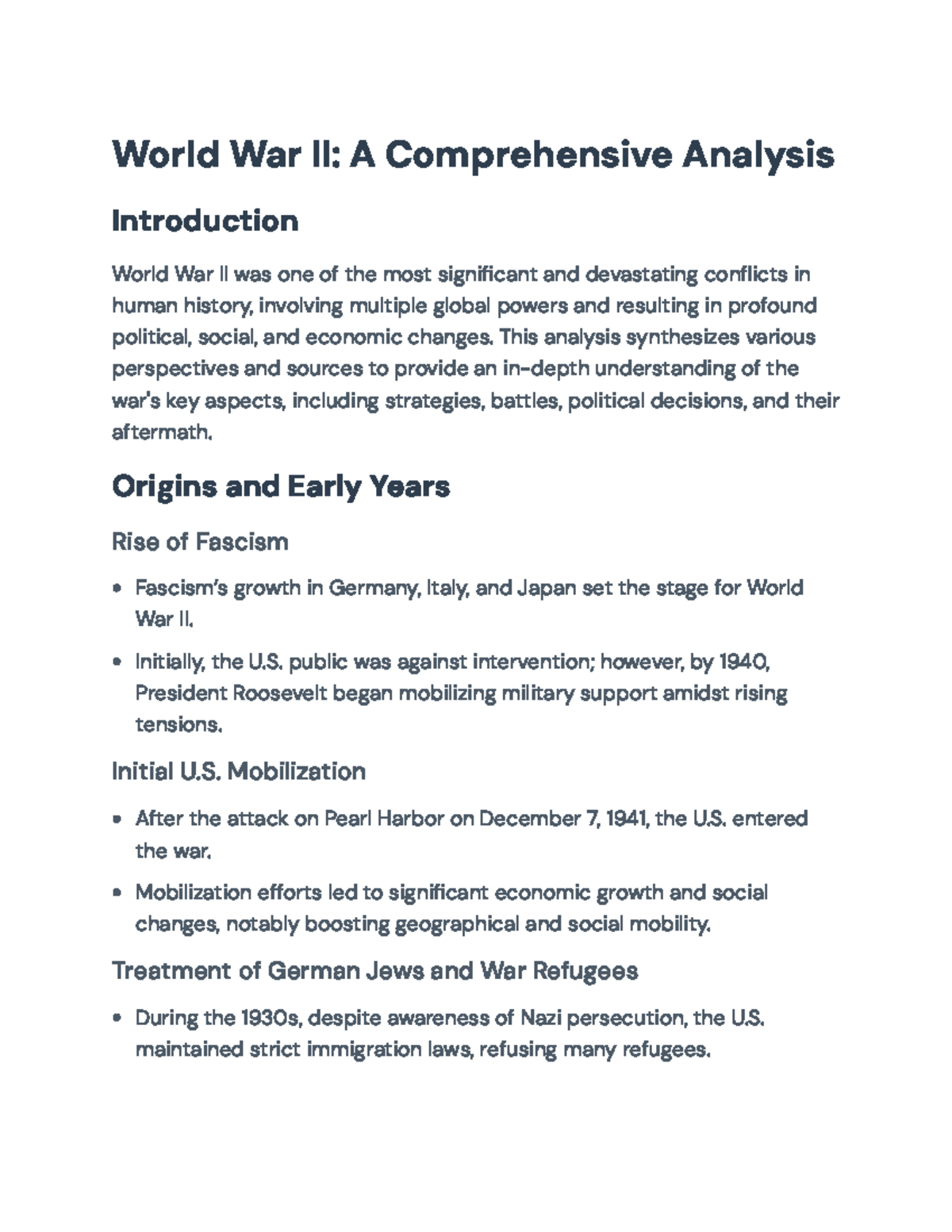 World War II: Comprehensive Analysis of Key Events and Impacts - World ...