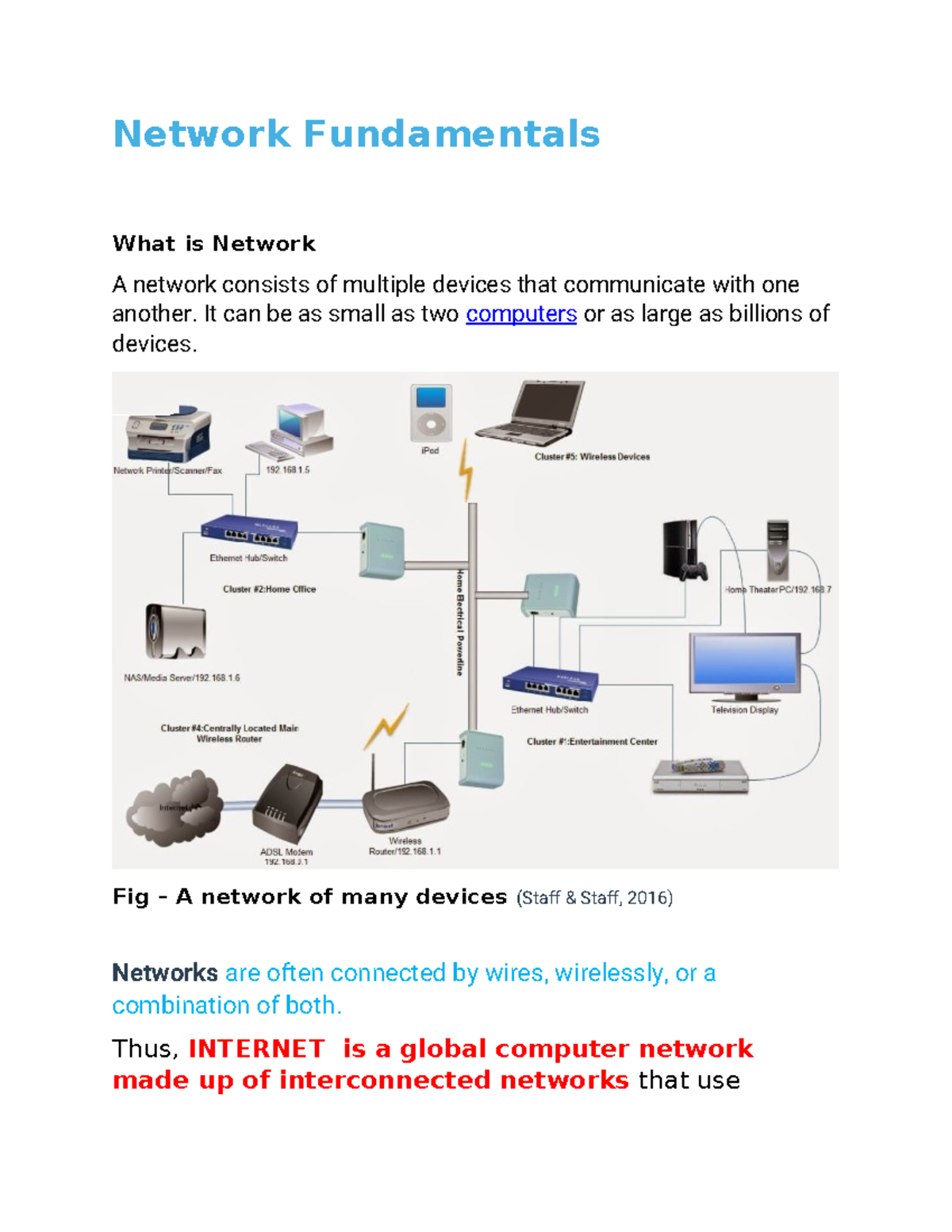 Network fundamentals: Understanding the components and types of ...