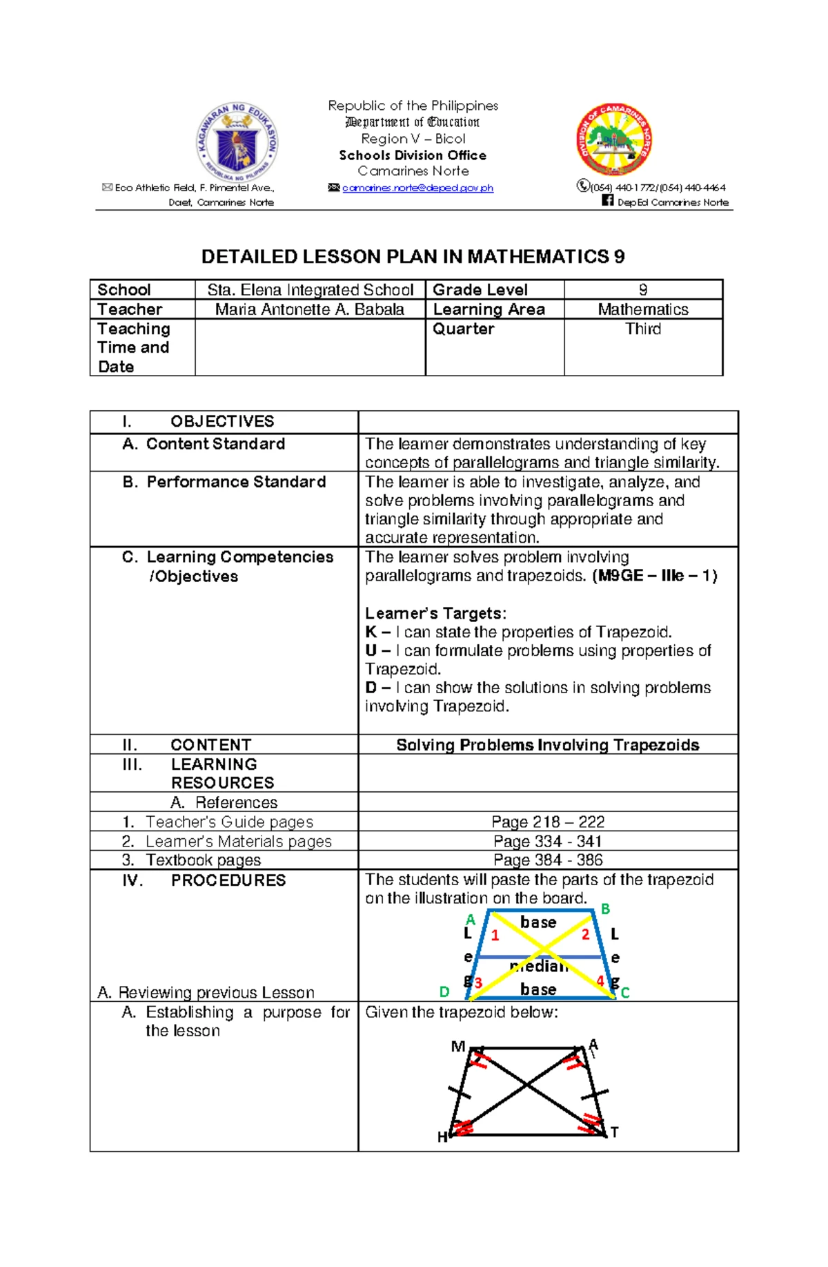 648758791 LP Summative Exam Plans for Grades 8-11 English - Studocu