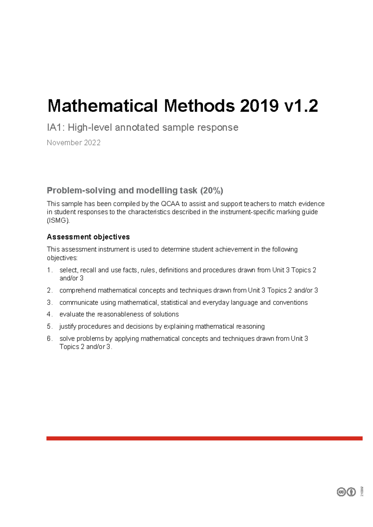 Mathematical Methods 2019 IA1: High-Level Annotated Sample Response ...