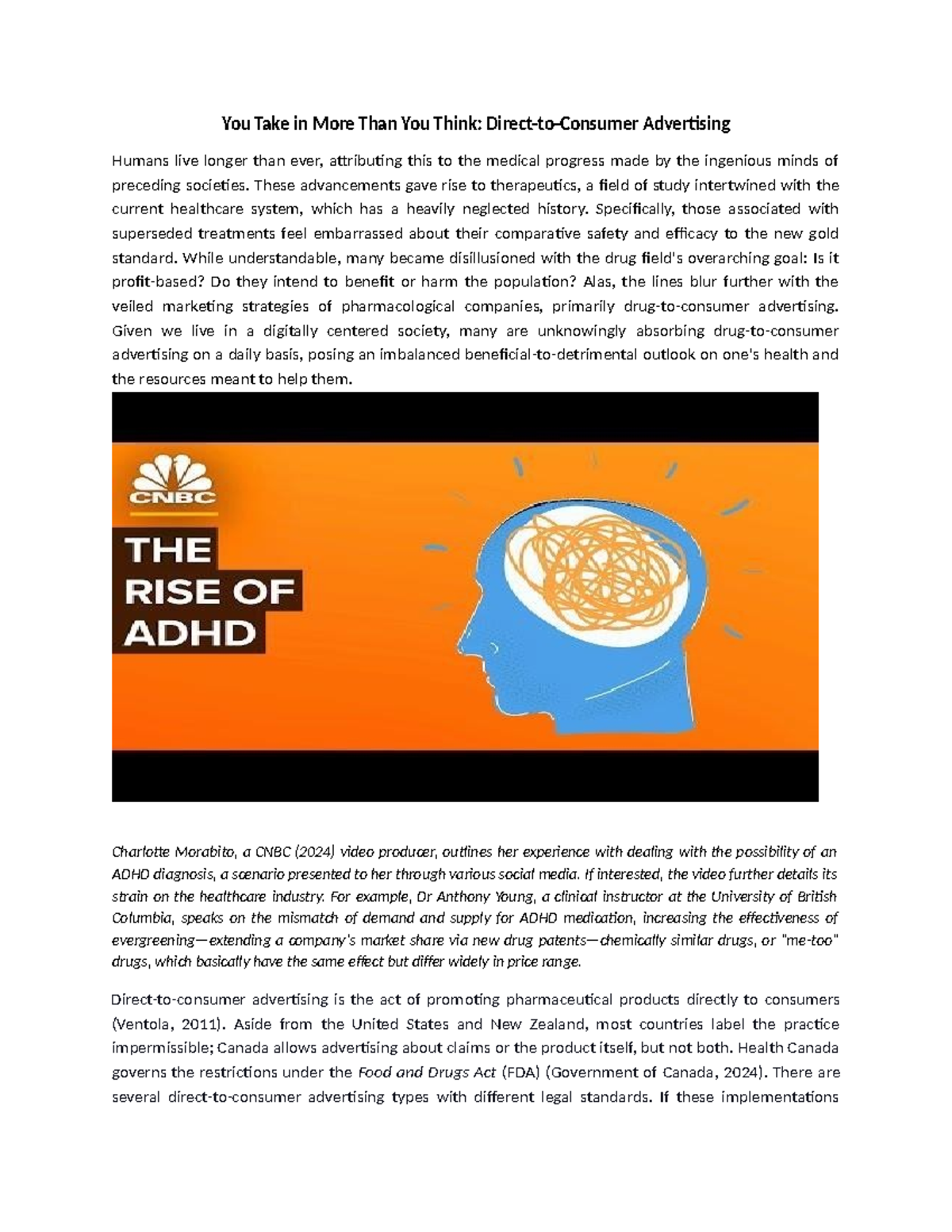 Module 5 Blog - IDIS 173 - The Impact of Direct-to-Consumer Drug Ads ...