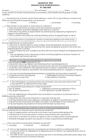 Proposed PLAN FOR THE Culminating Activity Final - Republic of the ...
