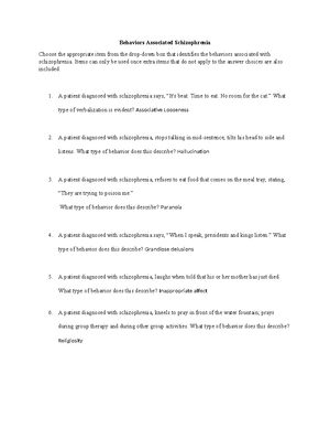 Mental Status Examination (MSE) Descriptors and Components Guide - Studocu