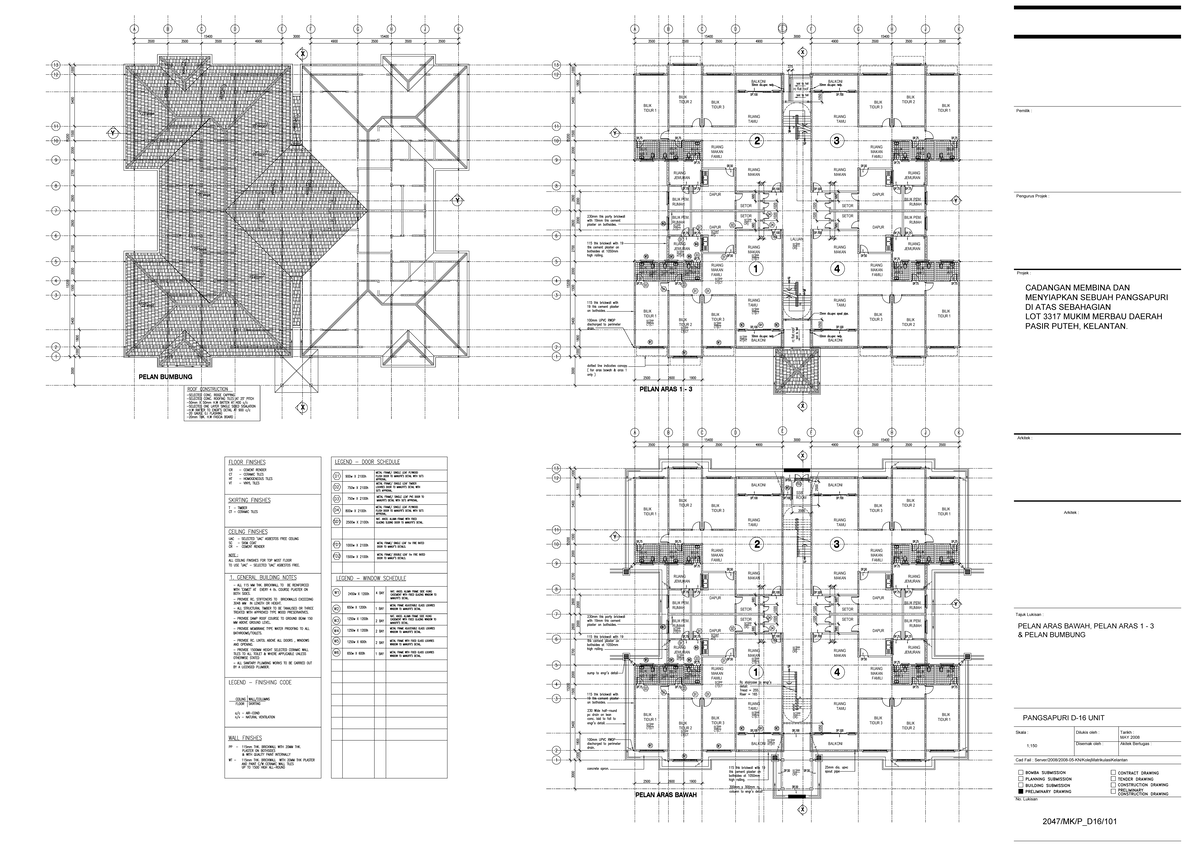 Pangsapuri Plan Layout SC PP CT CT - May 2008 - Studocu