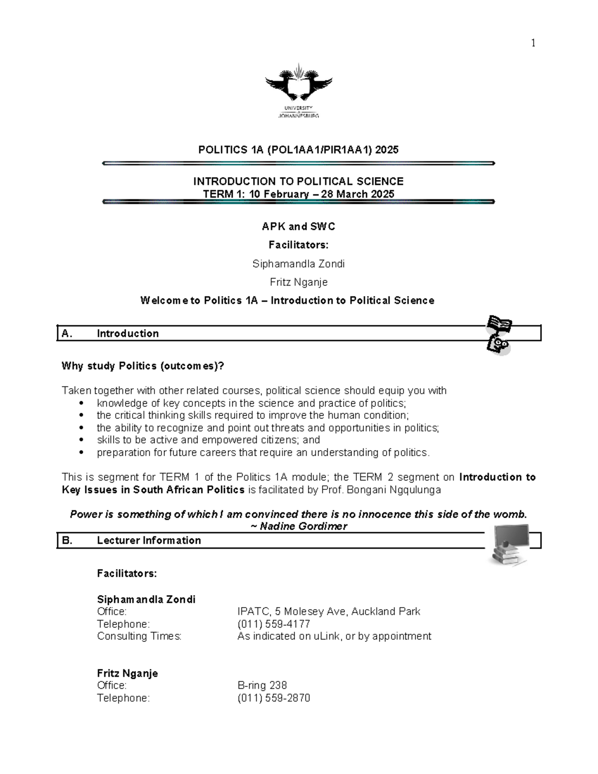 POL1A 2025 Final Study Guide: Introduction to Political Science - Studocu