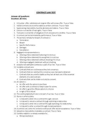 Contract law-CASE LIST (Autosaved) - MAJA CASE LIST FOR CONTRACT LAW ...