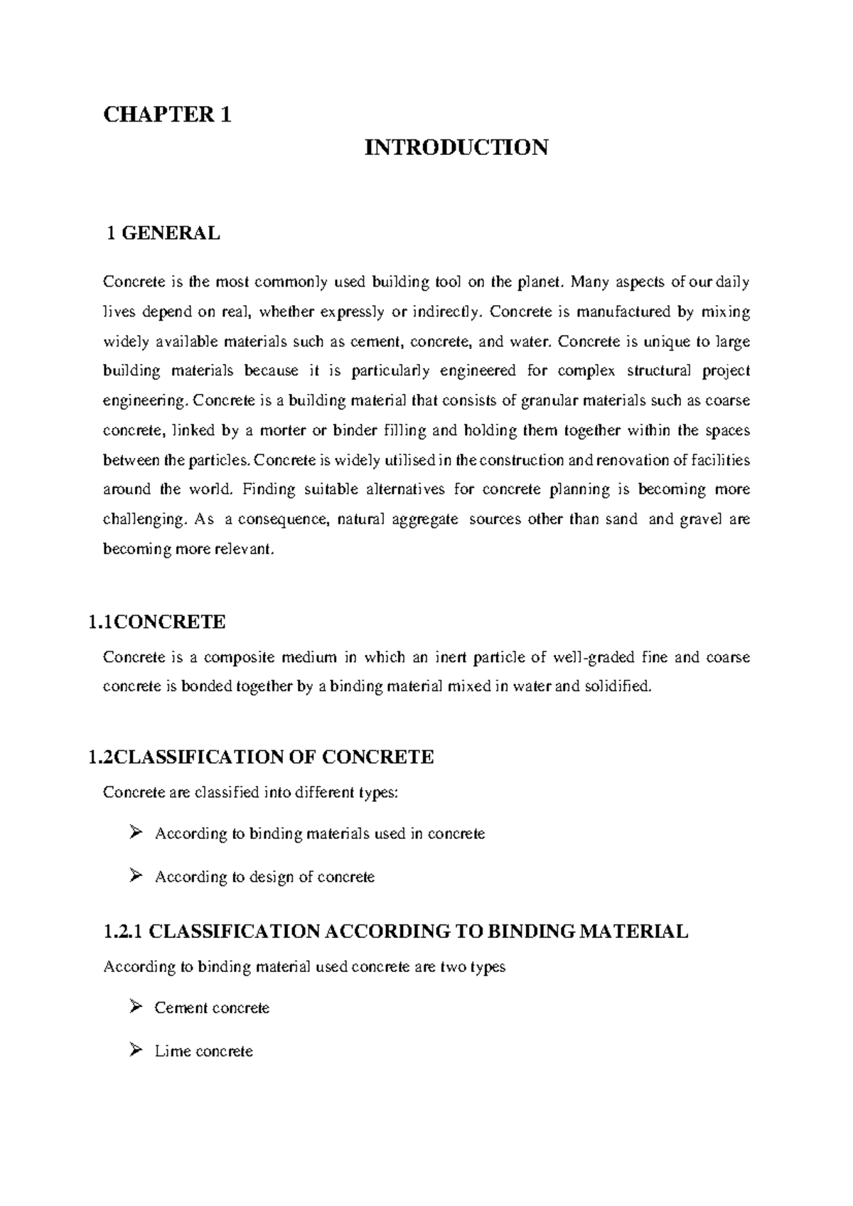 CHAPTER 1: INTRODUCTION TO CONCRETE MIX DESIGN (CIVIL 101) - Studocu