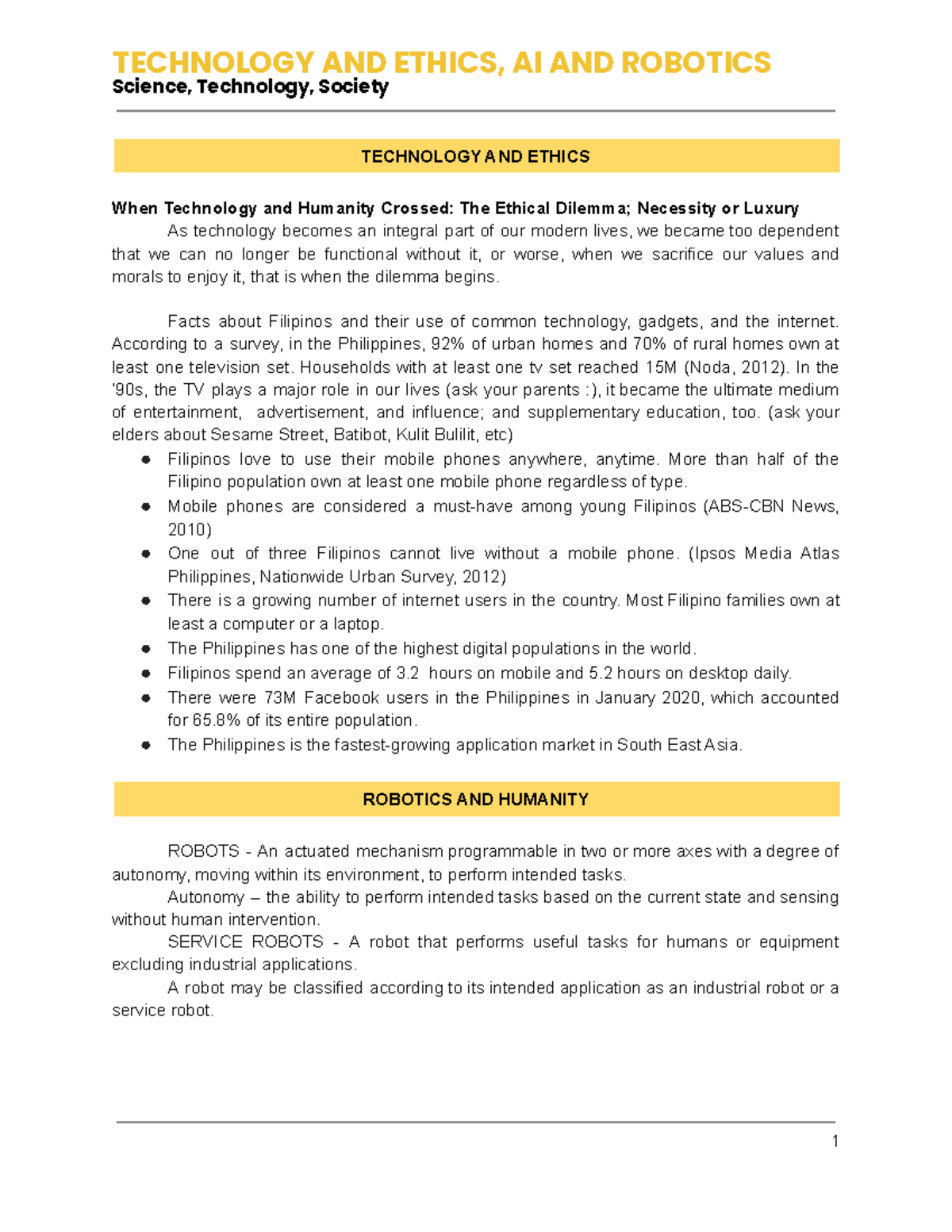 Technology AND Ethics, AI AND Robotics - TECHNOLOGY AND ETHICS, AI AND ...