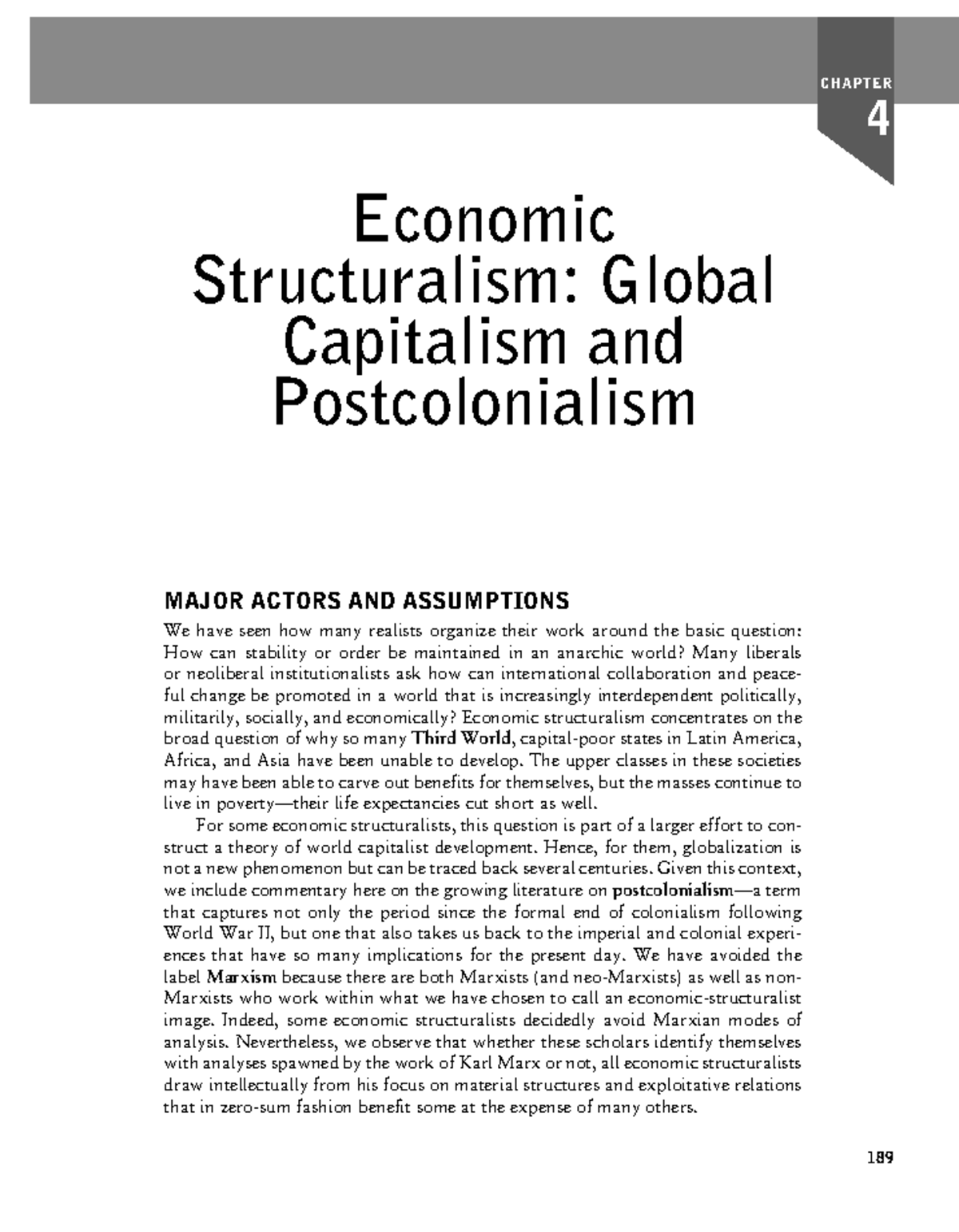 Economic Structuralism: Global Capitalism and Postcolonialism Insights ...