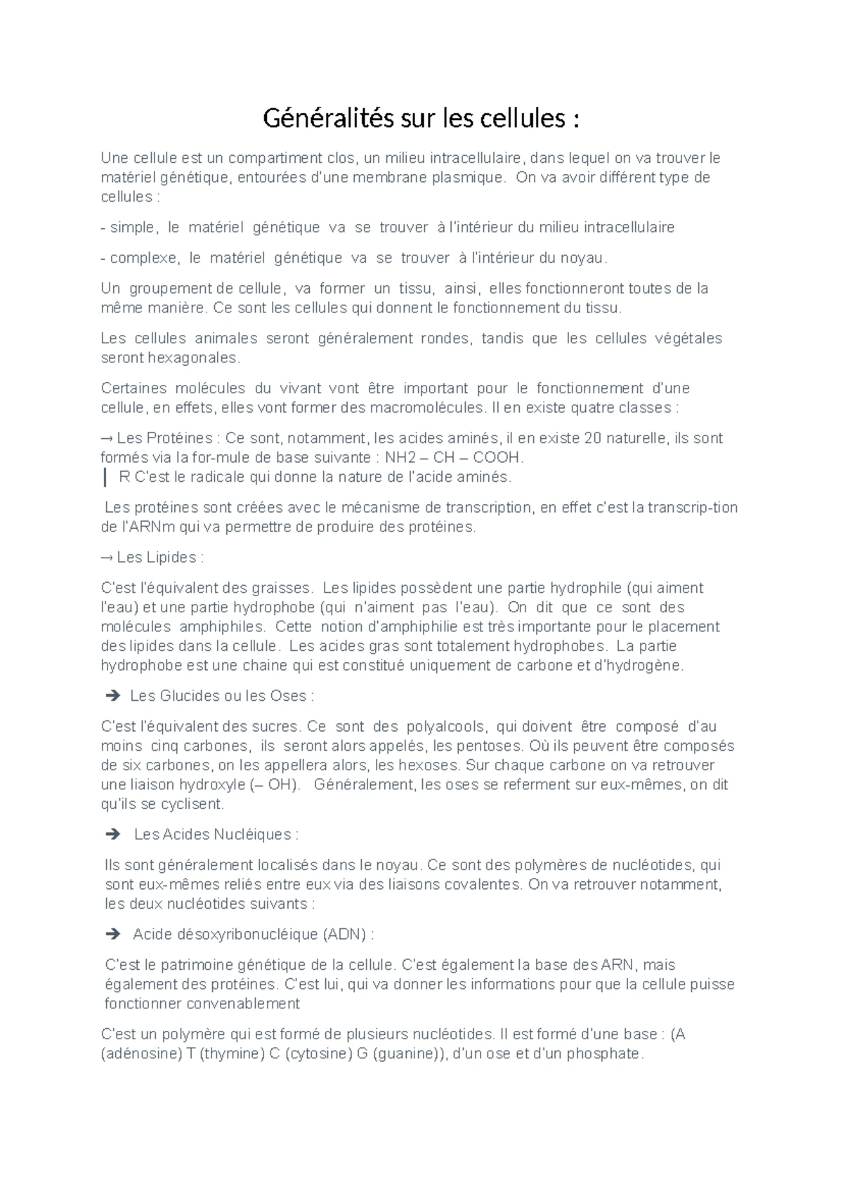 Cours n°4 - Le cycle cellulaire, la mitose - ABRAS Adonis IFSI de Béthune UE – 2 : Biologie ...