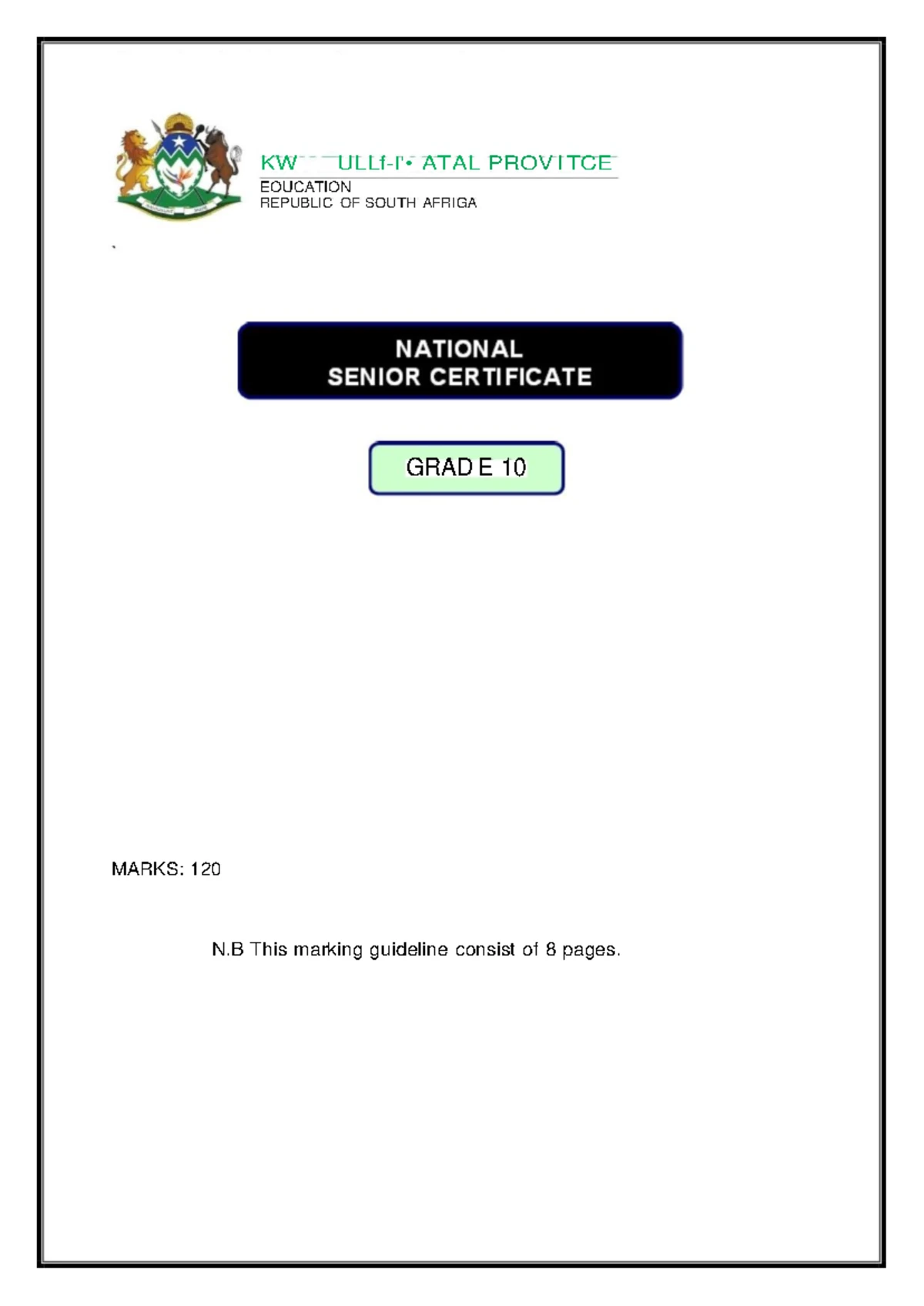 Grade 10 Consumer Studies Term 2 Revision Guide for 2024 - Studocu