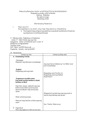 Ellna Answer Sheet Final - BUREAU OF EDUCATION ASSESSMENT EARLY ...