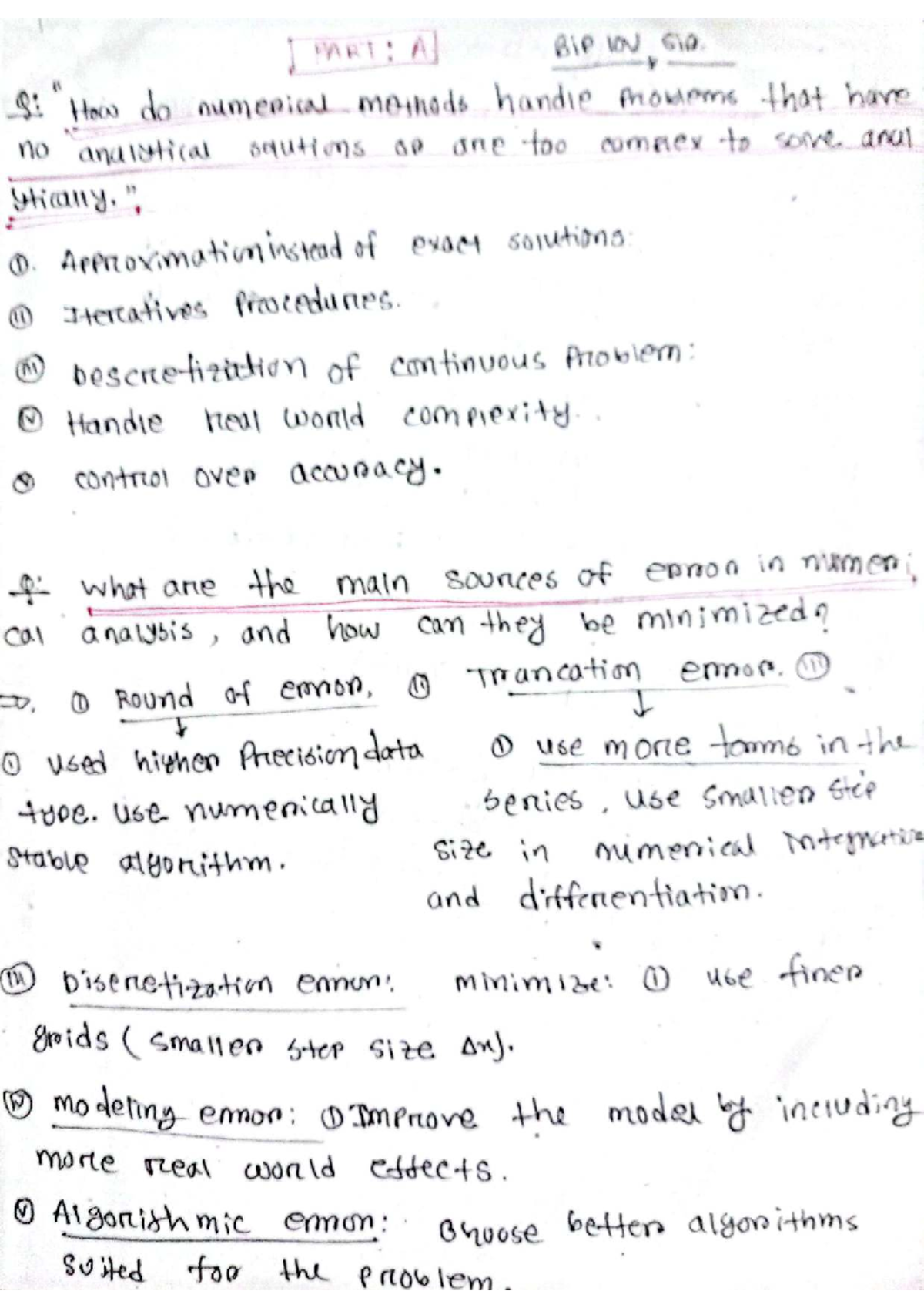 Numerical Methods in Engineering (MSS 310): Error Analysis and Approximations - Studocu