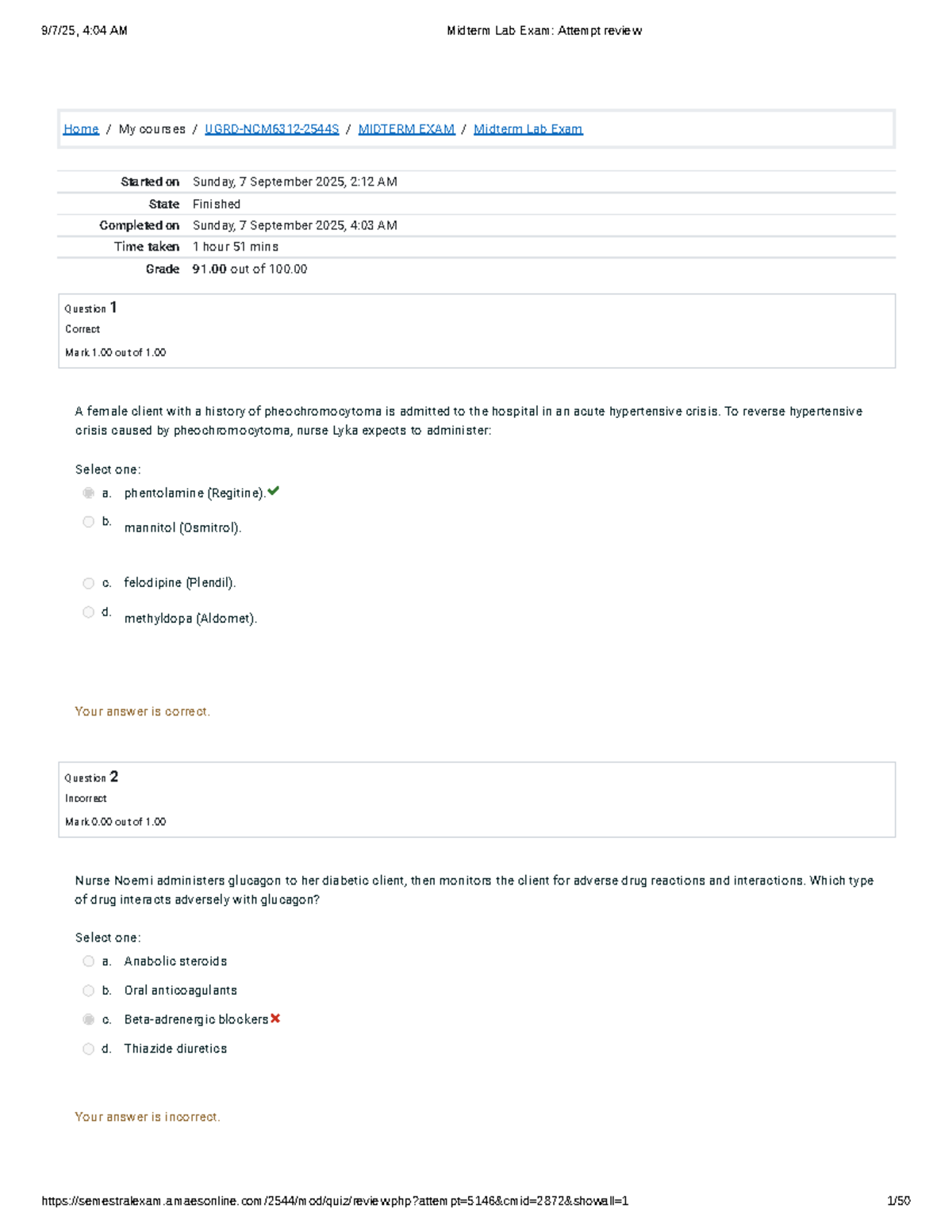 OXY Midterm Lab Exam Review: Key Questions & Answers - Studocu