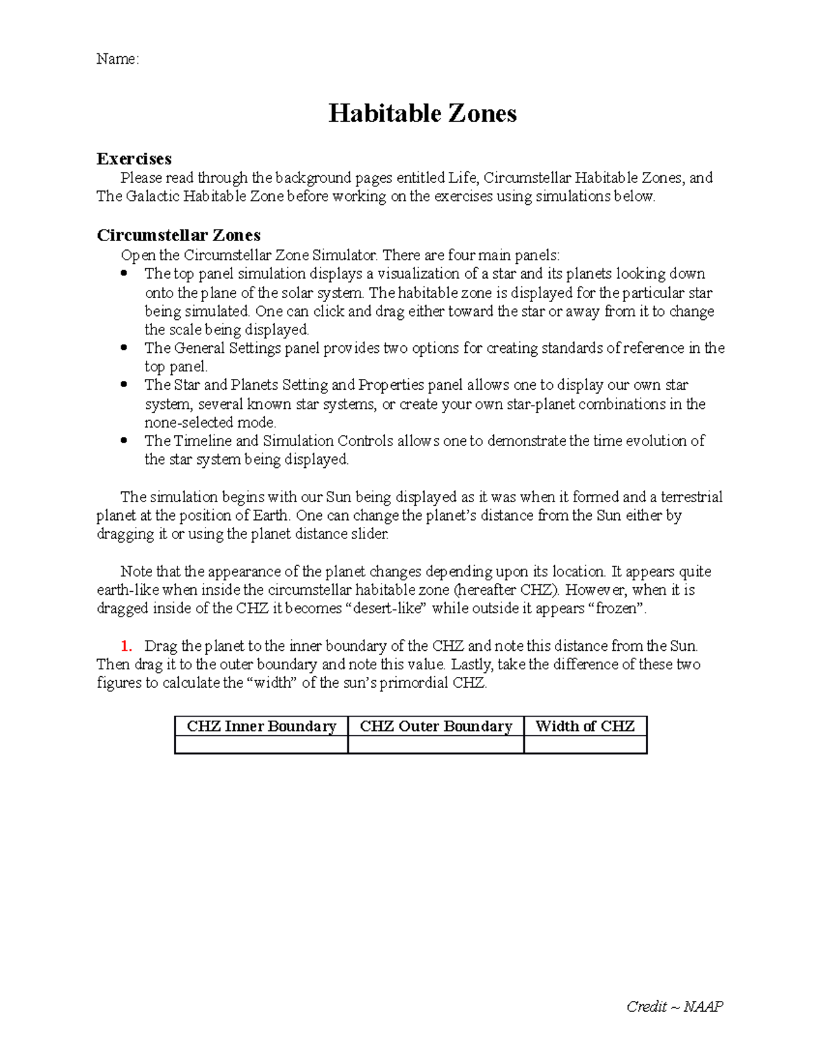 Habitable Zones Report: Exploring Circumstellar CHZs and Life Potential ...