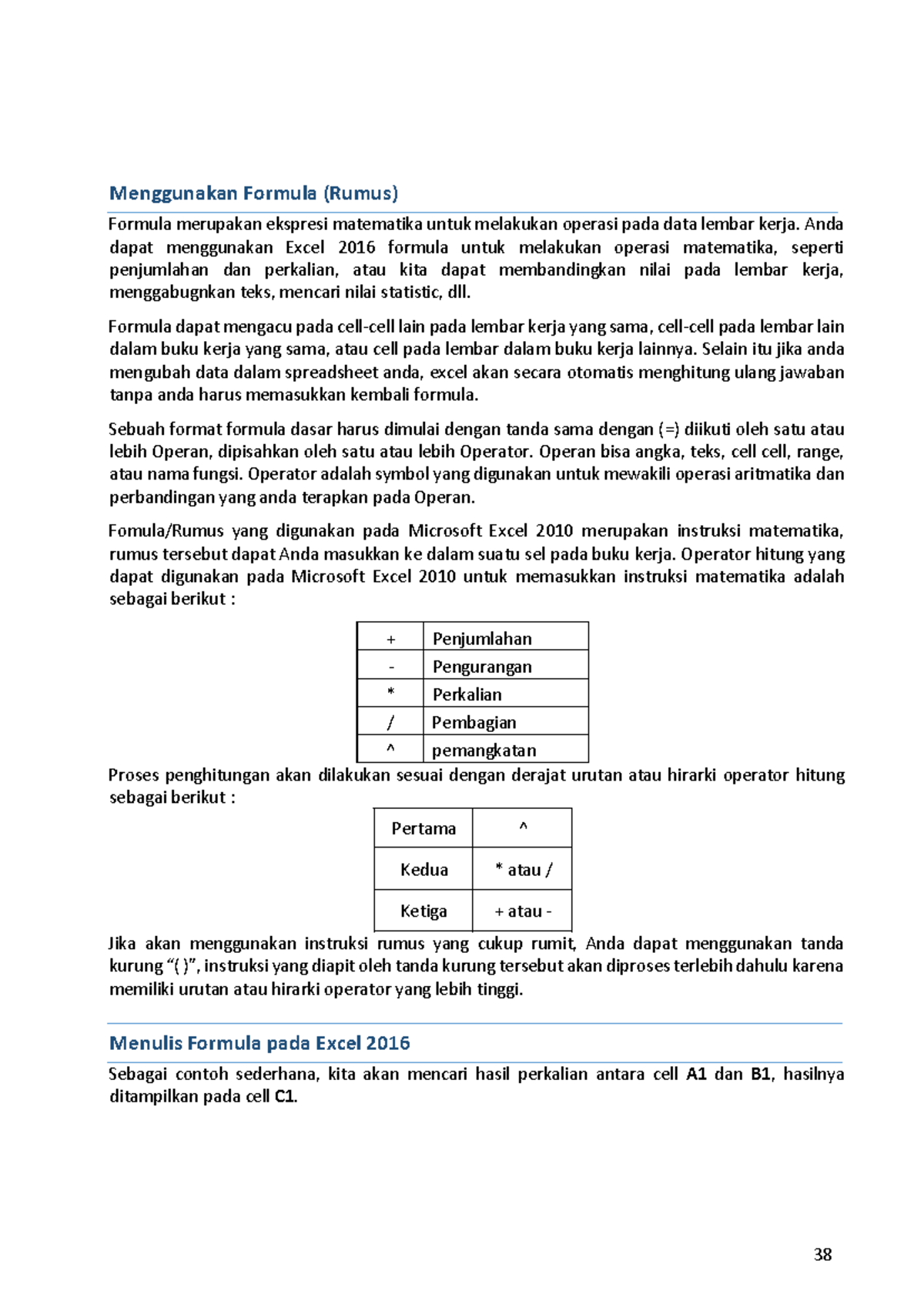 Formula DAN Range pada Excel 2016: Penjelasan dan Contoh - Studocu