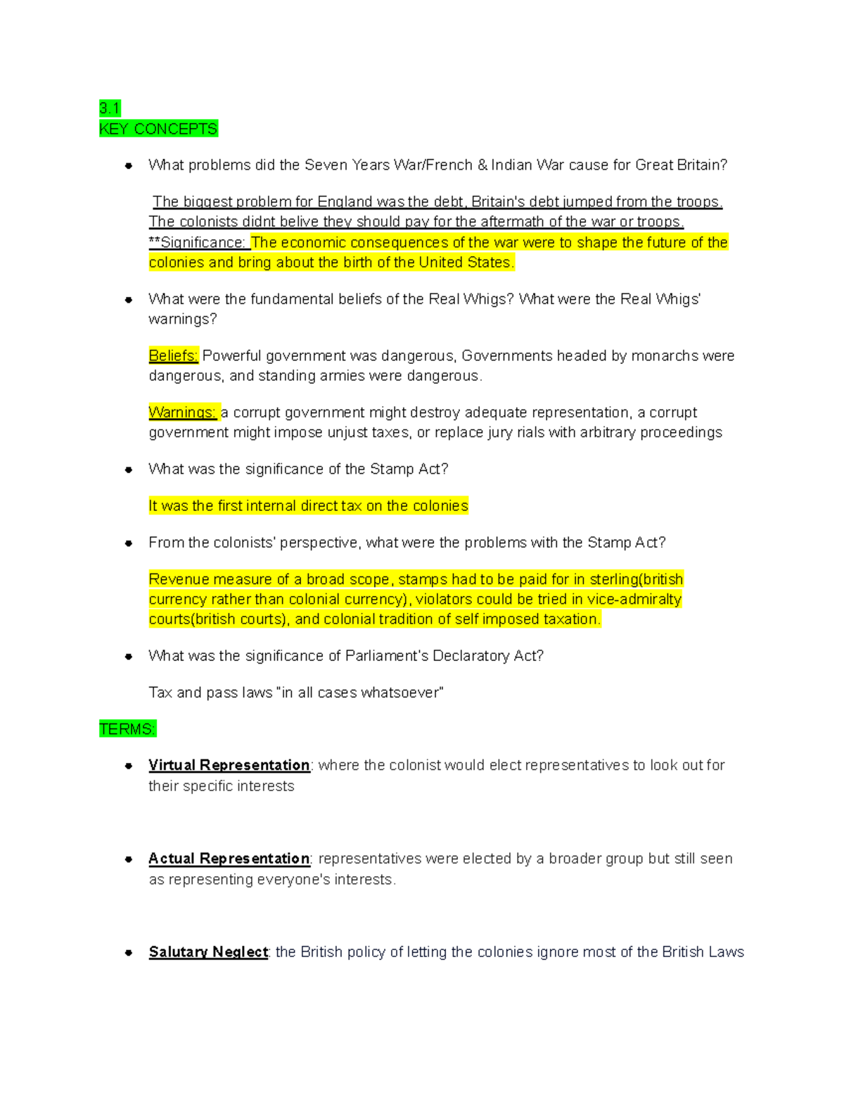 The American Revolution: Key Events, Figures, and Concepts for Exam - 3 ...