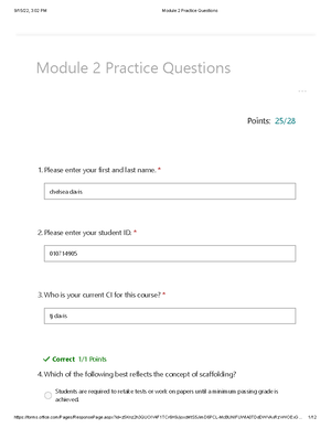 Module 1 Practice Questions - Points: 24/ Module 1 Practice Questions 1 ...