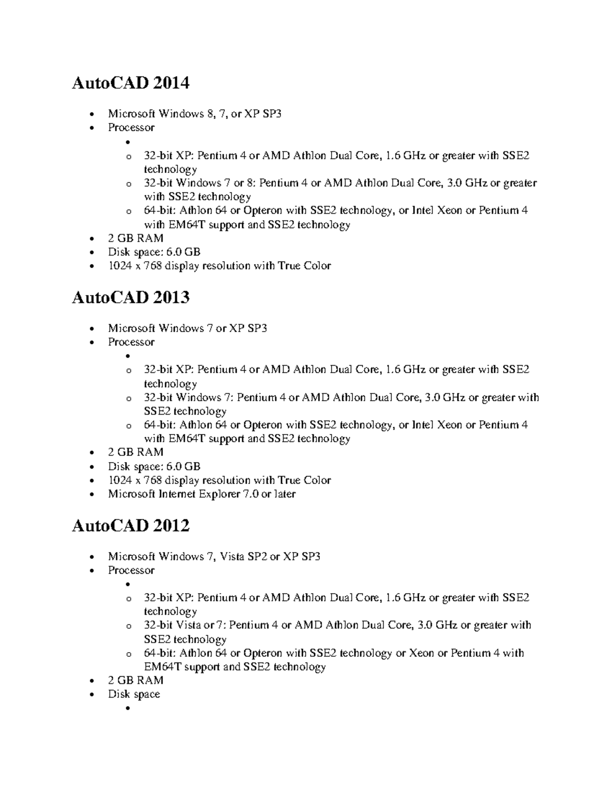 AutoCAD Installation Requirements 2012-2014: A Comprehensive Guide ...