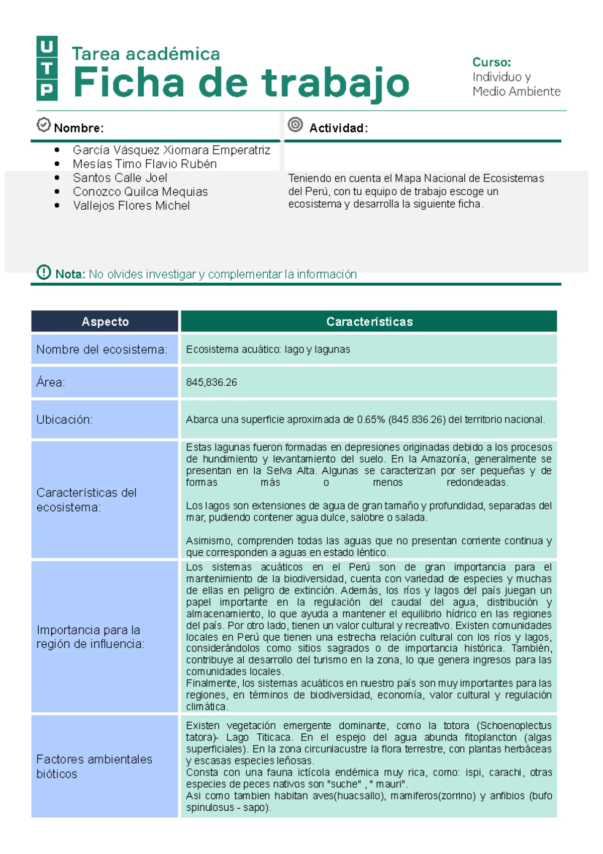 Estudio de la Sabana Húmeda con Palmeras en la Amazonía Peruana - Studocu