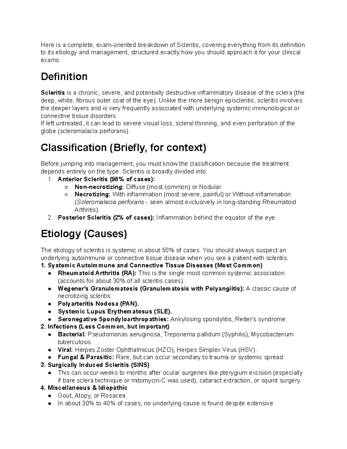 SCL 101: Comprehensive Overview of Scleritis - Definition, Etiology ...
