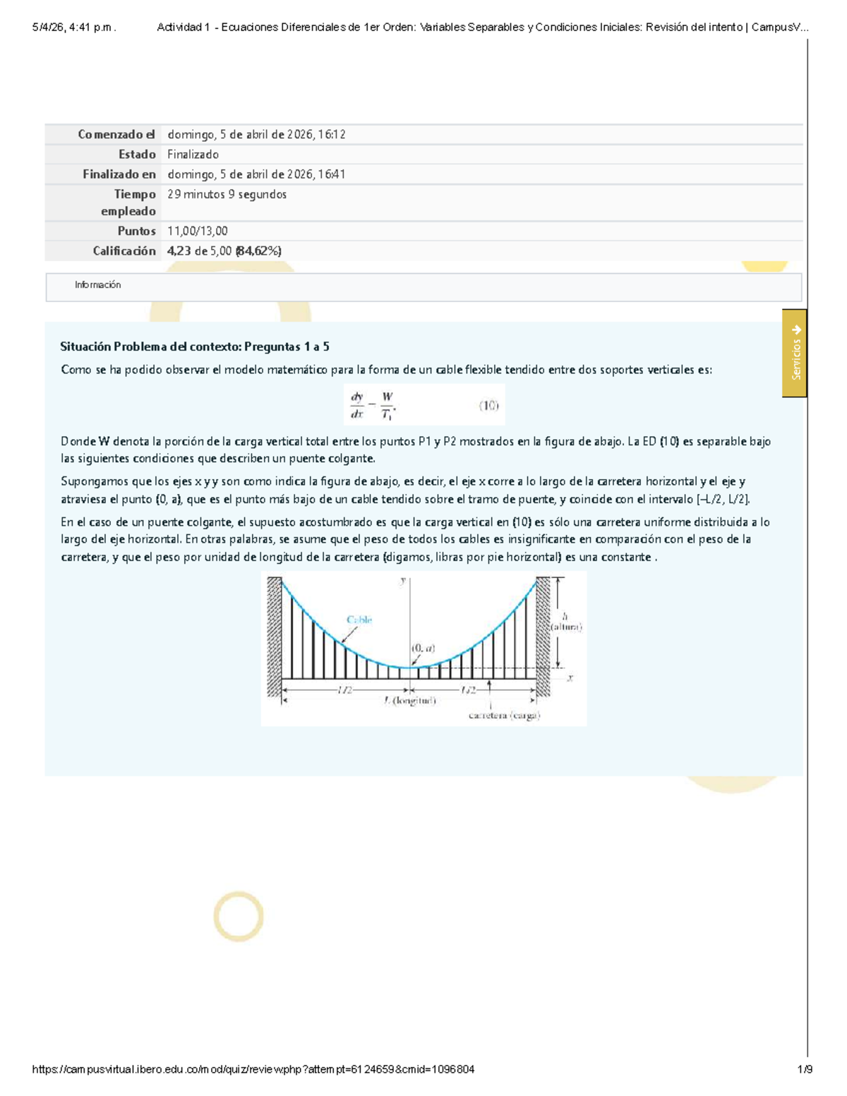 Actividad 1: Ecuaciones Diferenciales de 1er Orden - Variables ...