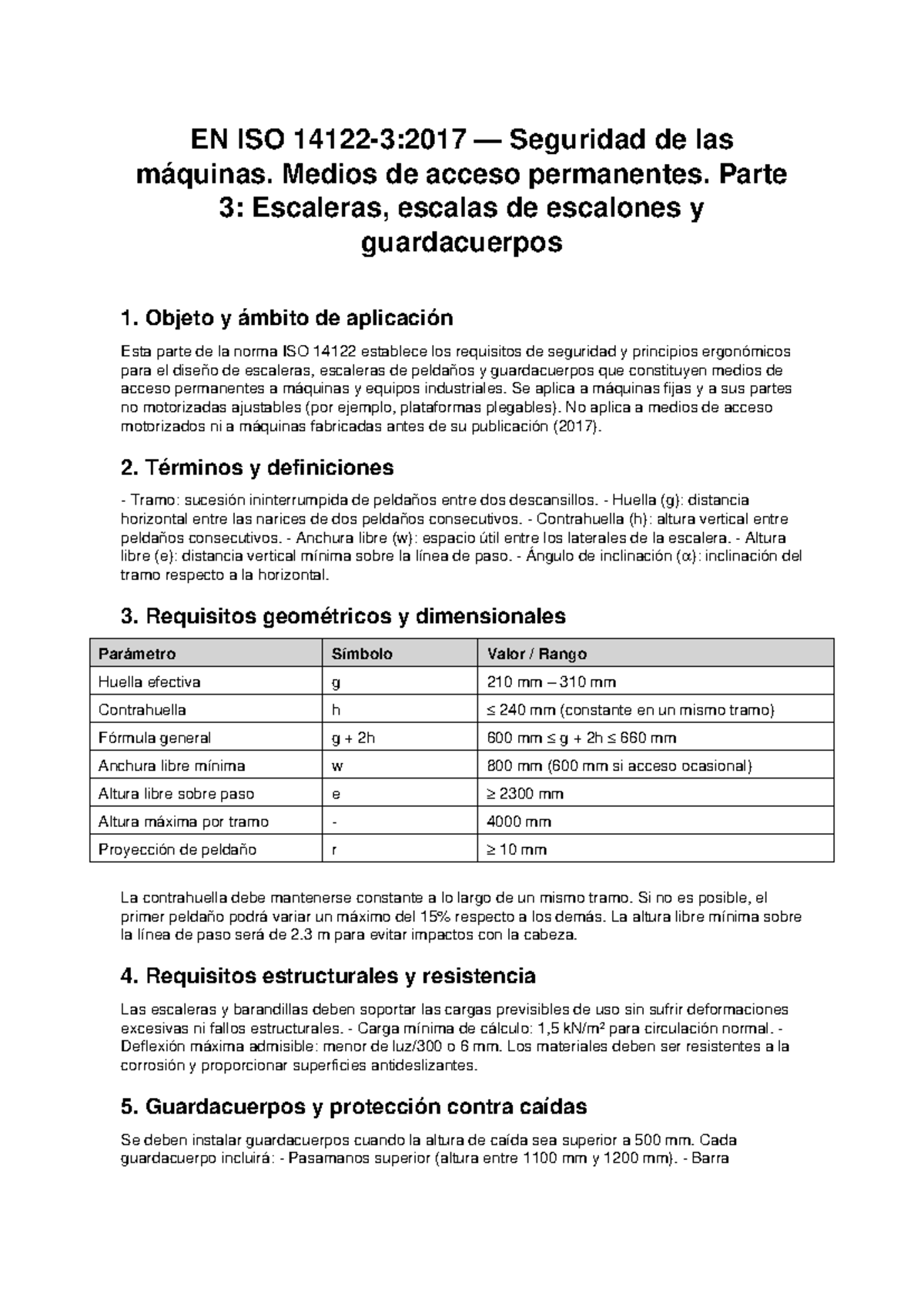 Resumen de la Norma EN ISO 14122-3: Seguridad en Escaleras y ...