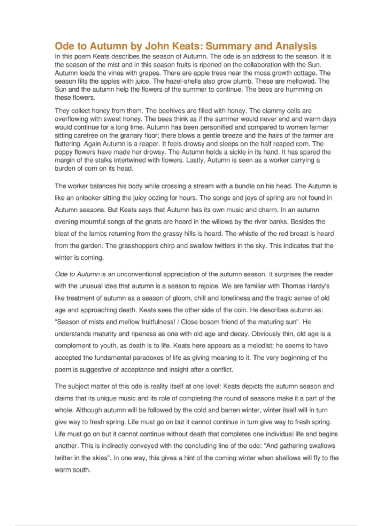 River,once - Indian literature - River,once This poem highlights the ...