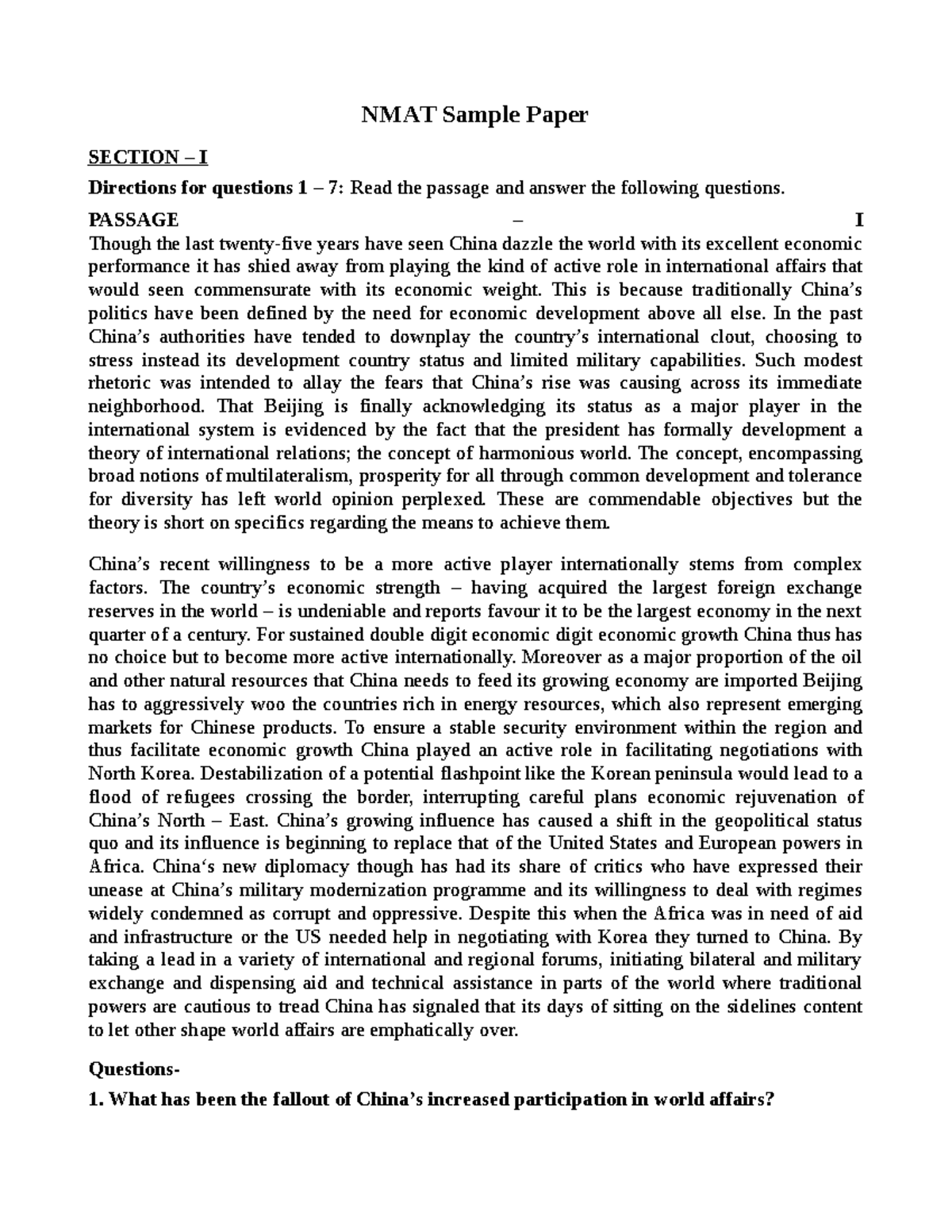 B20f4911019 ead2343ab5bb1f25b82c4 - NMAT Sample Paper SECTION – I ...