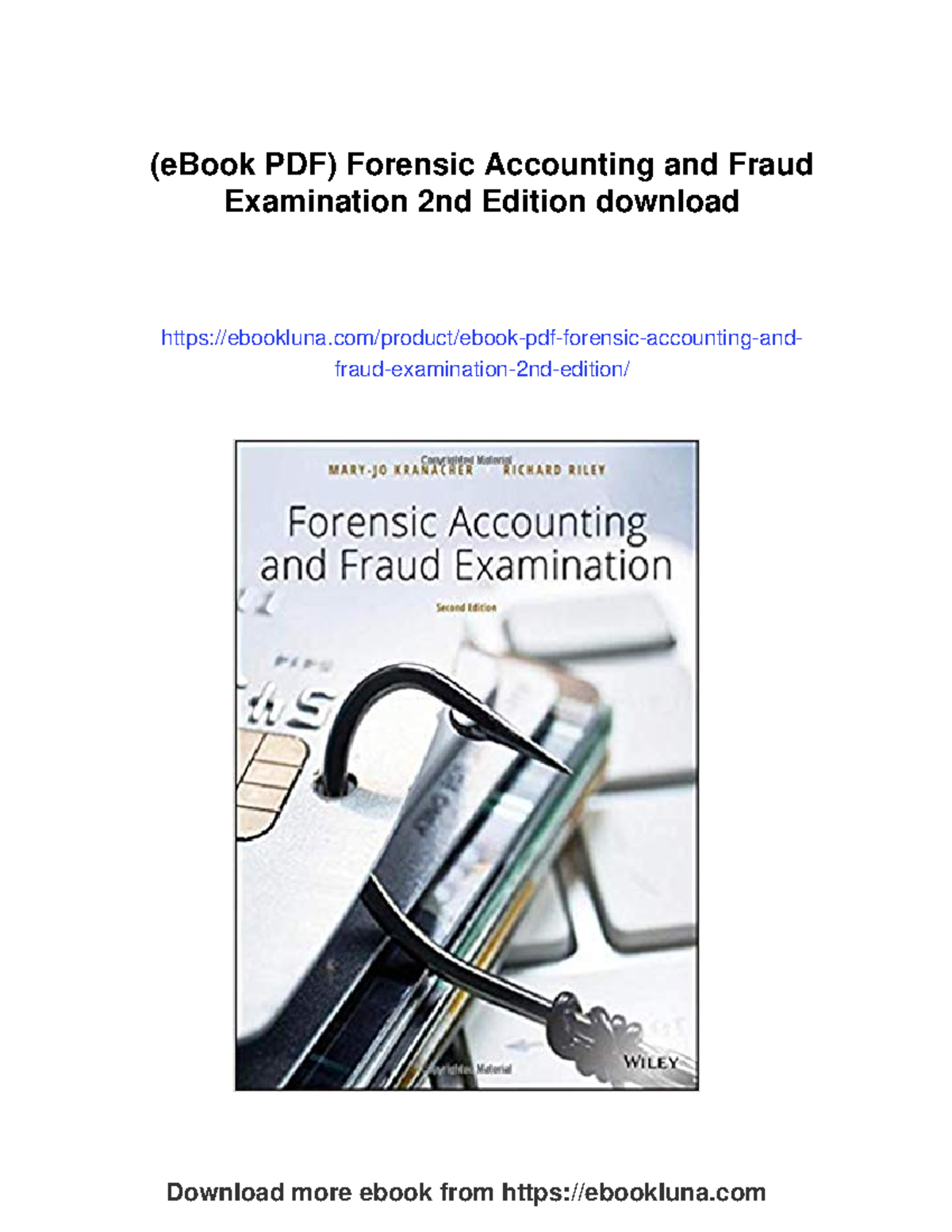 Forensic Accounting and Fraud Examination (2nd Ed) - eBook PDF Download ...