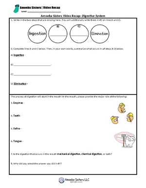 Amoeba Sisters Video Recap: Biomolecules Summary and Guide - Studocu
