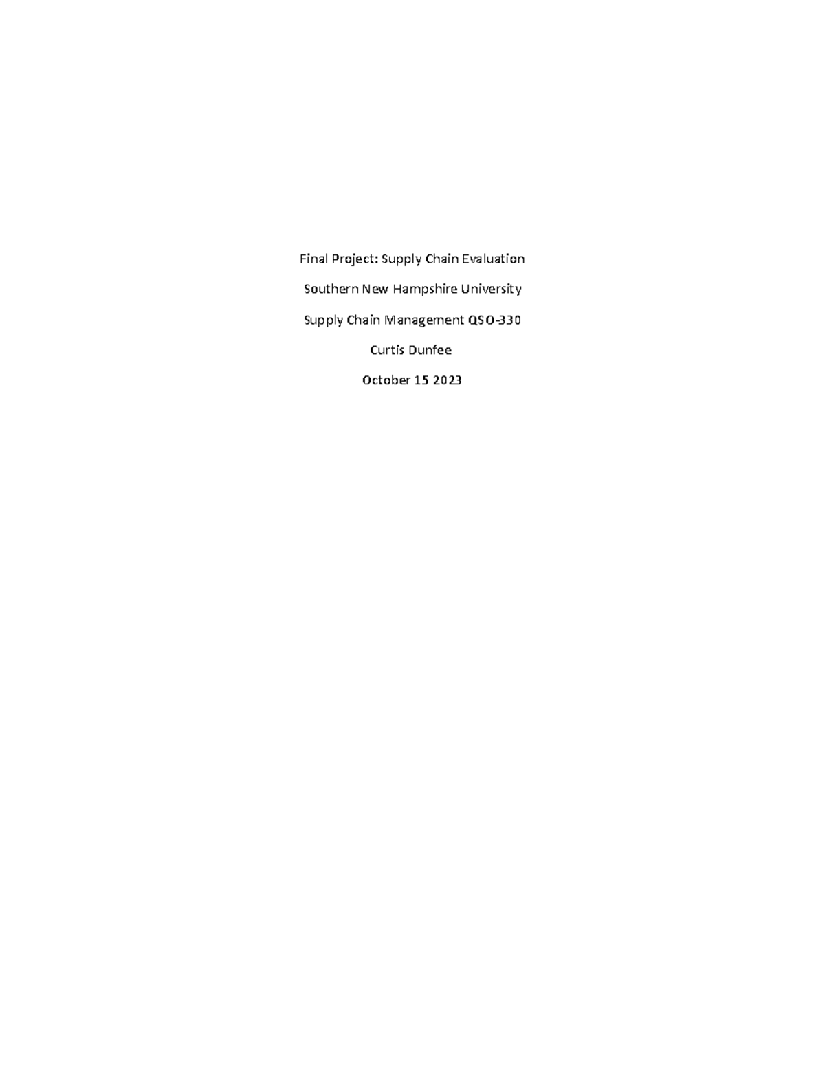 QSO-330 Final Project: Walmart's Supply Chain Management Evaluation ...