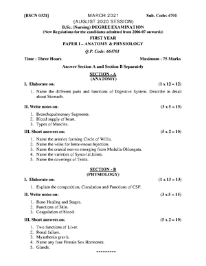 Osce - Osce practice questions - INT - 1 of 8 B / M NURSING PROGRAMME ...