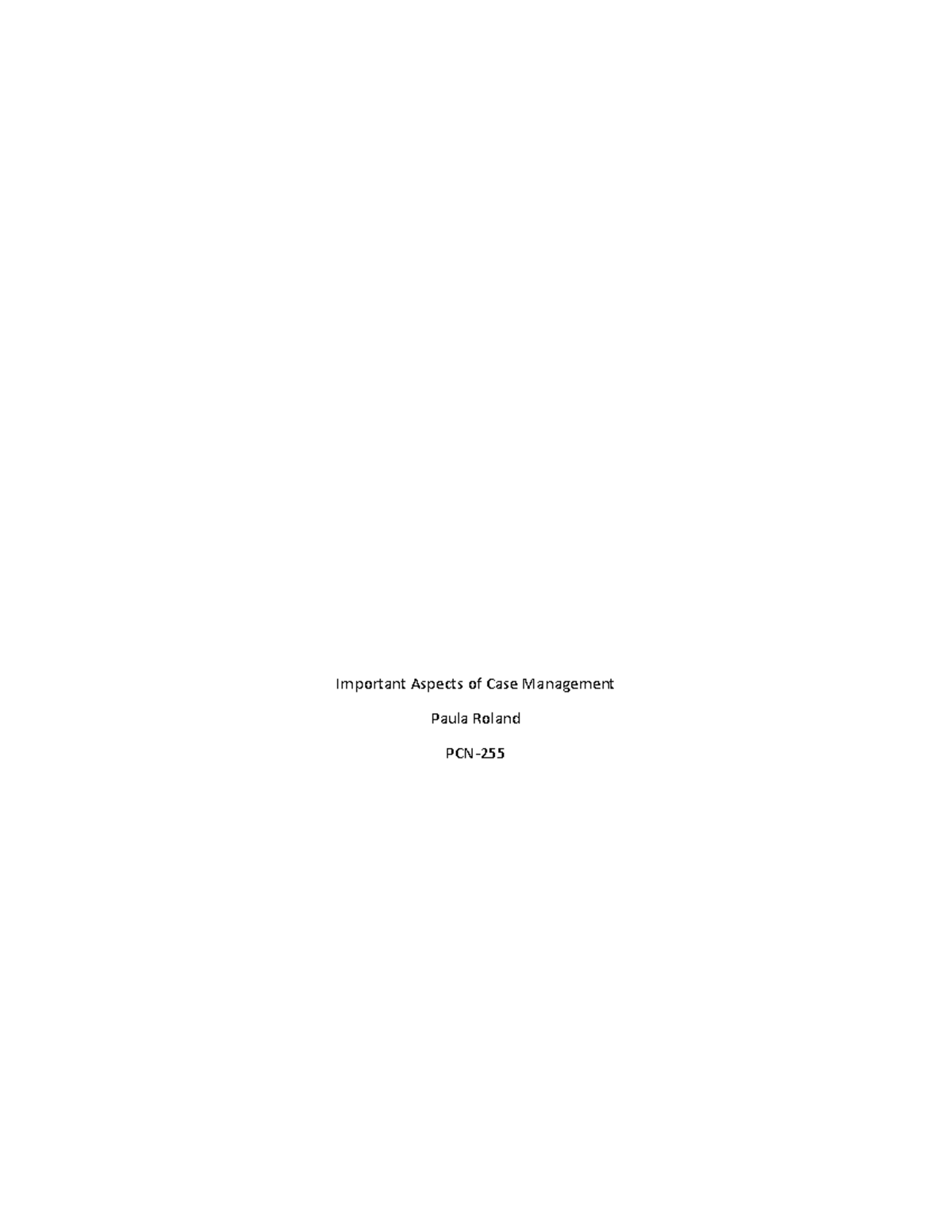 Important Aspects of Case Management - Case management fits the ...