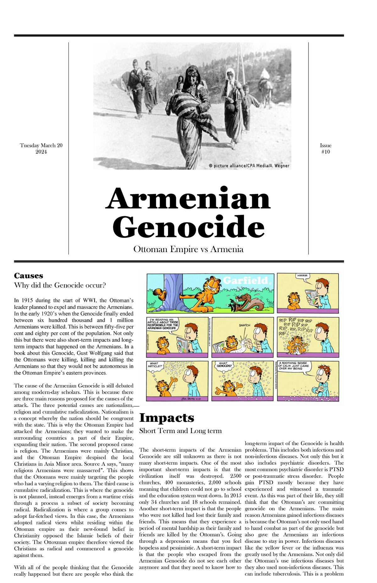 Armenian Genocide: Causes, Impacts, and Historical Context (HIST 101 ...