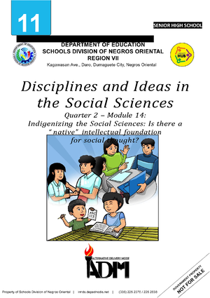 Disciplines in Social Sciences Learning activity sheets - Discipline ...