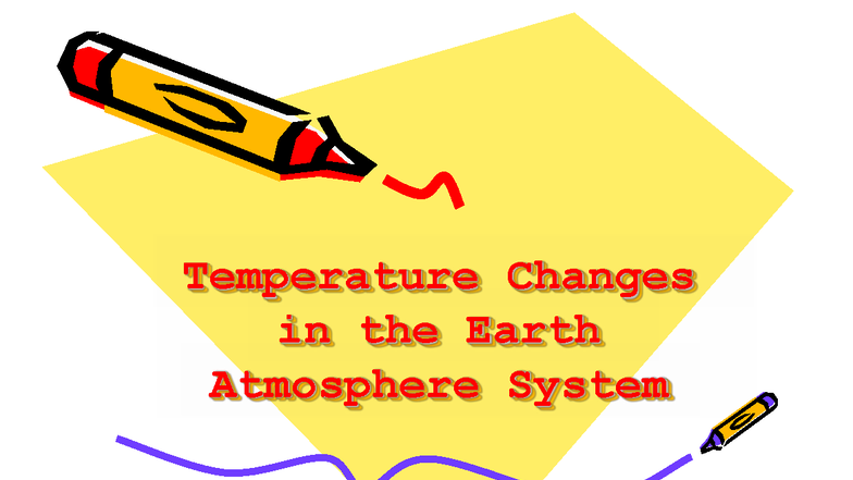 Chapter 2.2 - Temperature Changes in Earth's Atmosphere - Studocu