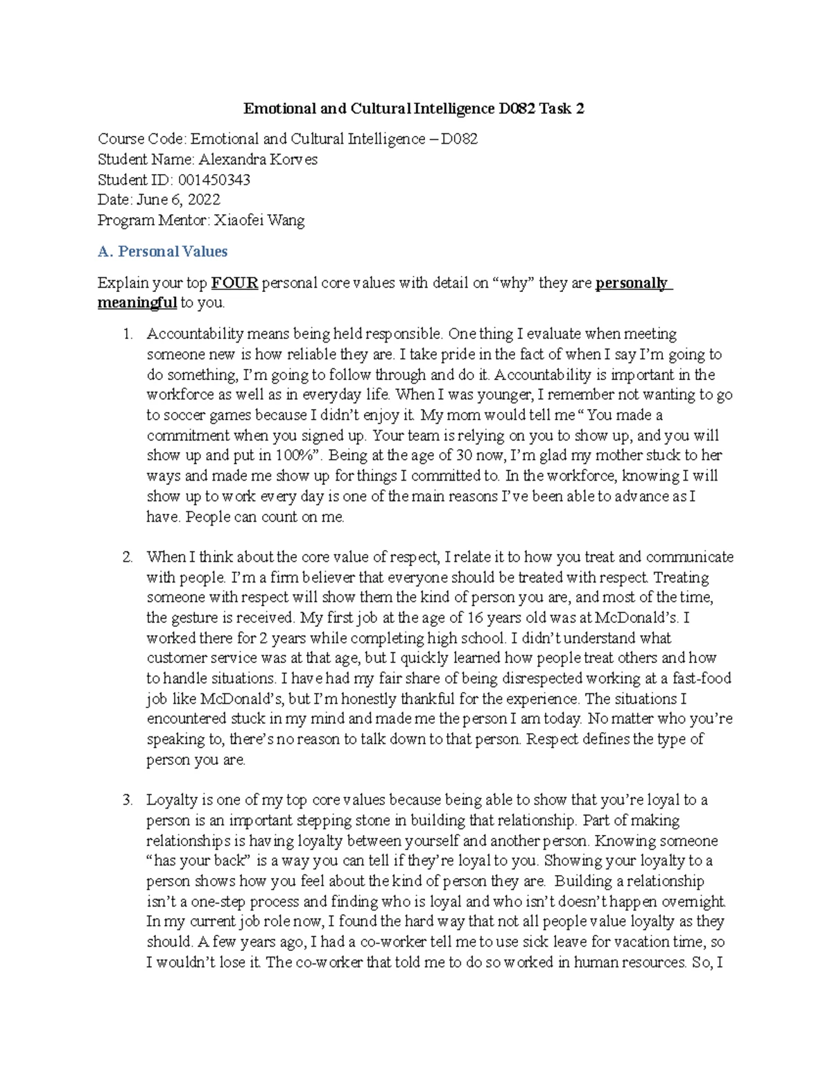 WGU D082 Task 2 - Updated 042021 - D082 Task 2 Template and Tips A ...