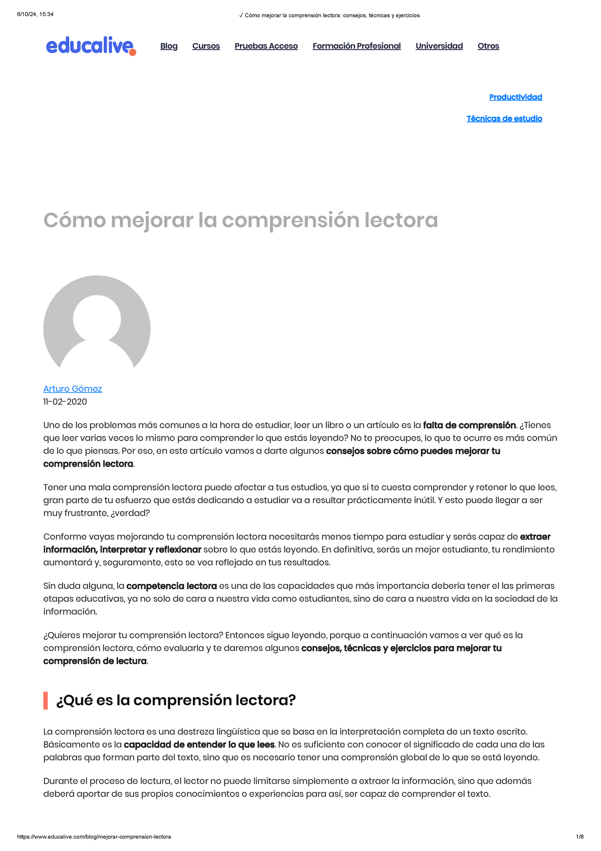 Cómo mejorar la comprensión lectora consejos, técnicas y ejercicios ...