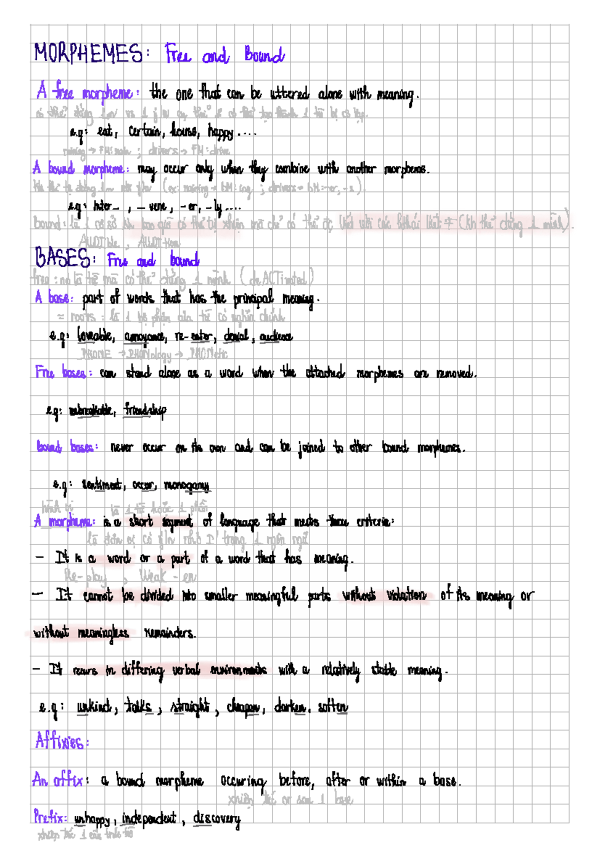 Derivational Morphology: Understanding Word Formation and Affixes - Studocu