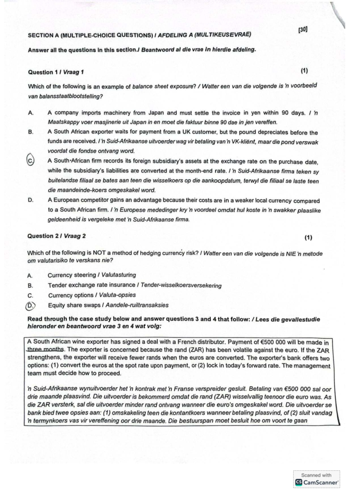 EKIP 222 Test 4 - Class Test on Multiple Choice Questions for Units 4.1 ...