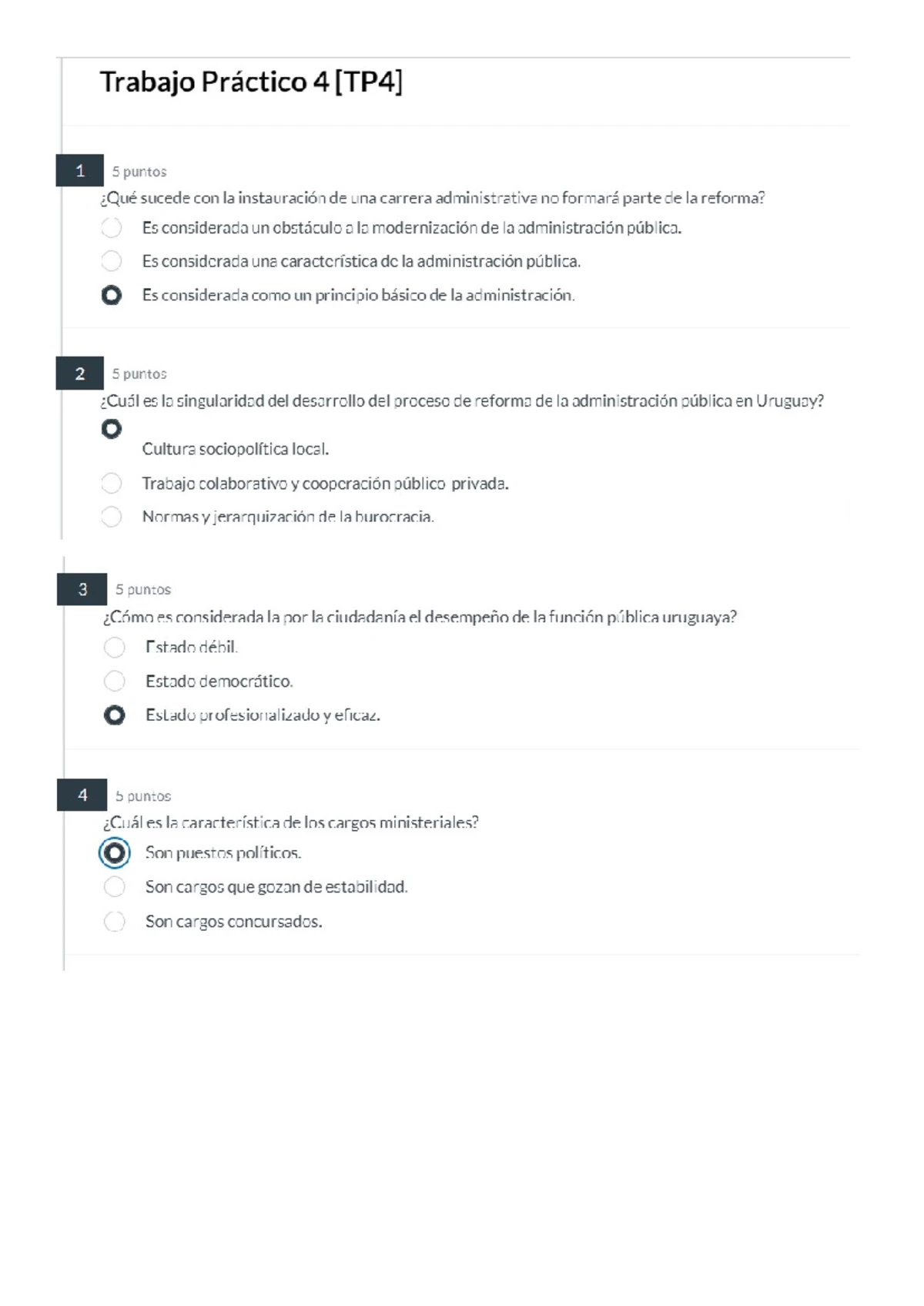 TAP Preguntero de Teoría de la Administración Pública: Análisis y Respuestas - Studocu